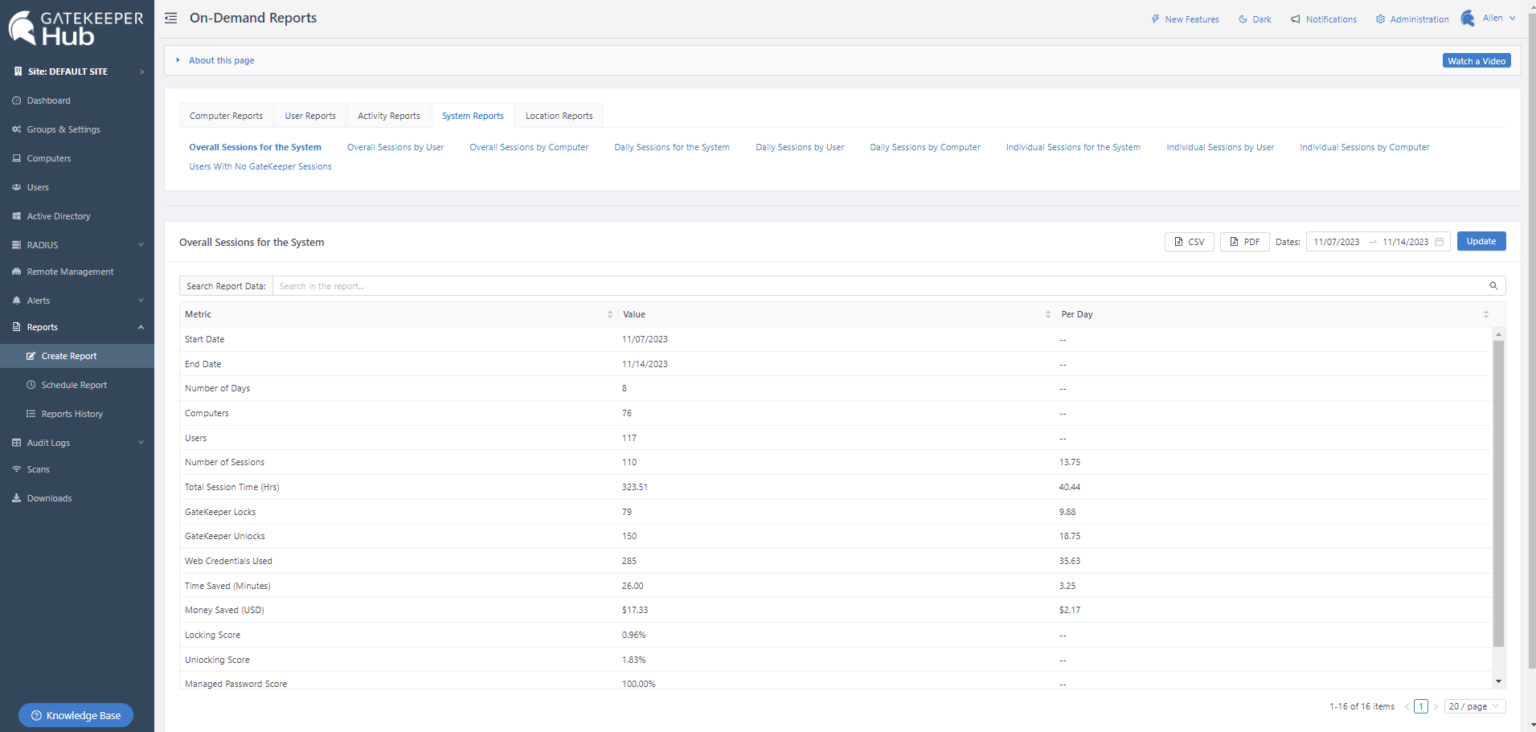 Gatekeeper Hub Admin Console Admin Console Gatekeeper Enterprise